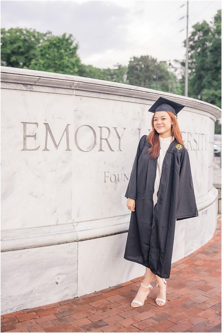 Emory University Senior Photographer: Cheerful Senior Photos
