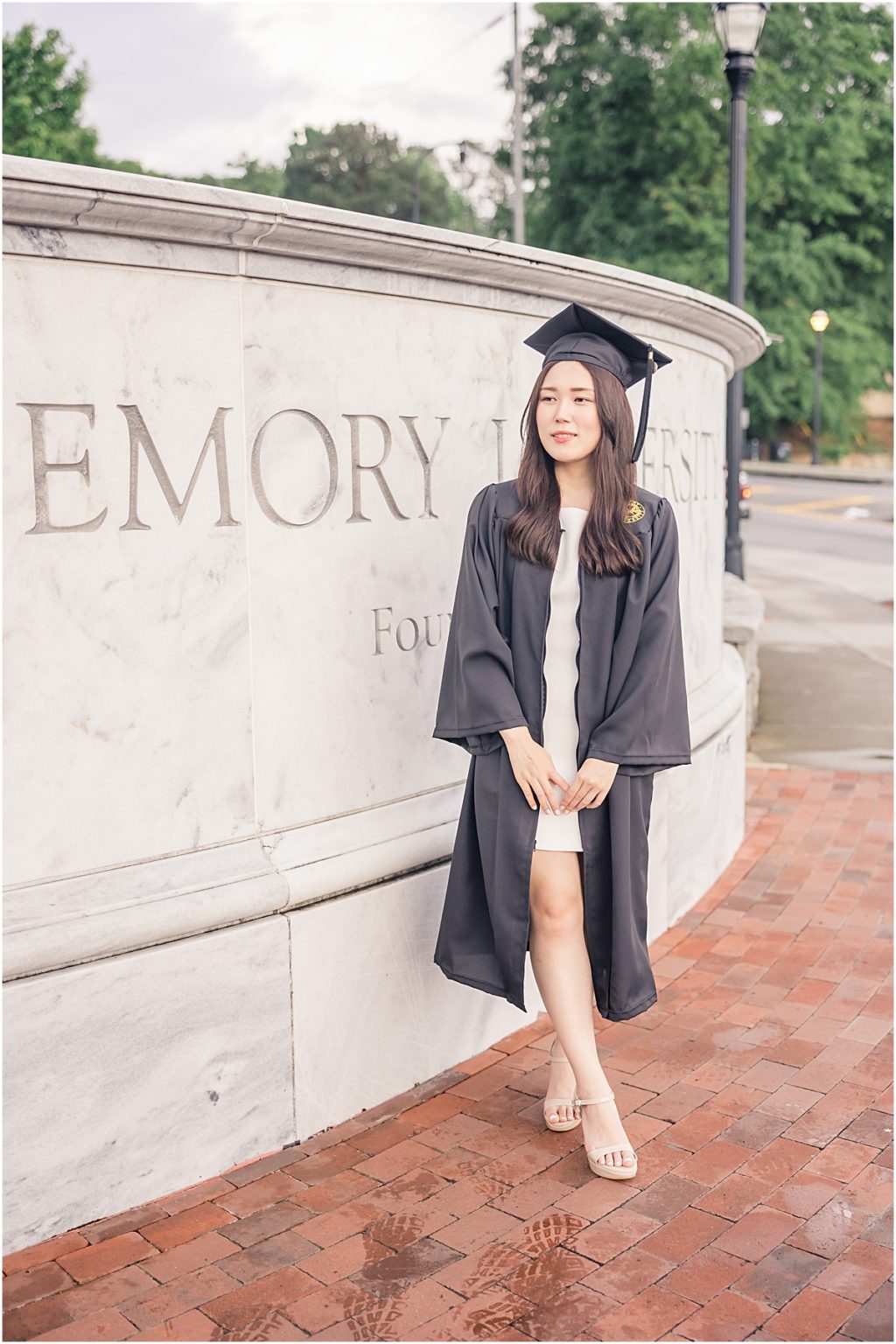 Emory University Senior Photographer: Cheerful Senior Photos
