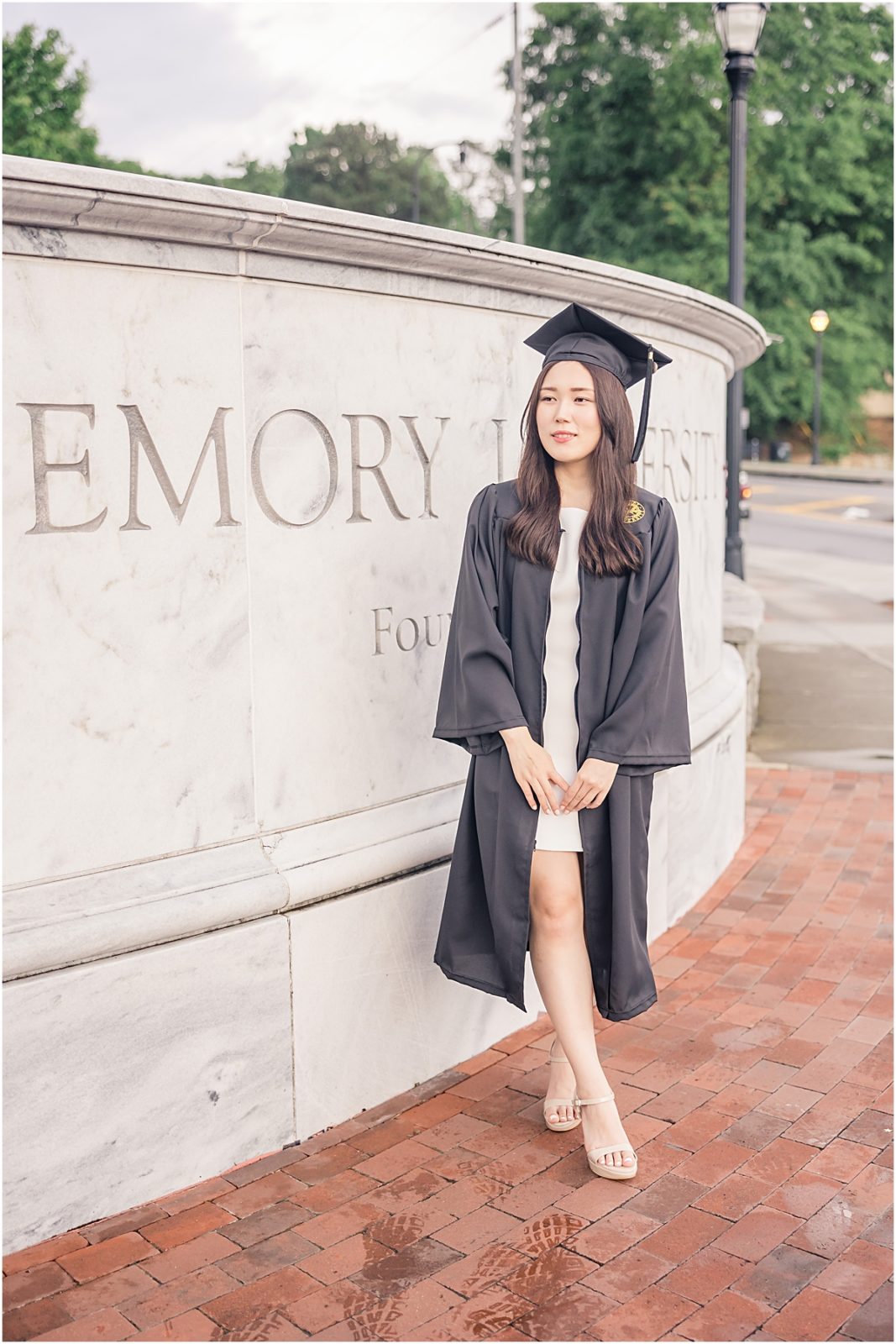 Emory University Senior Photographer: Cheerful Senior Photos